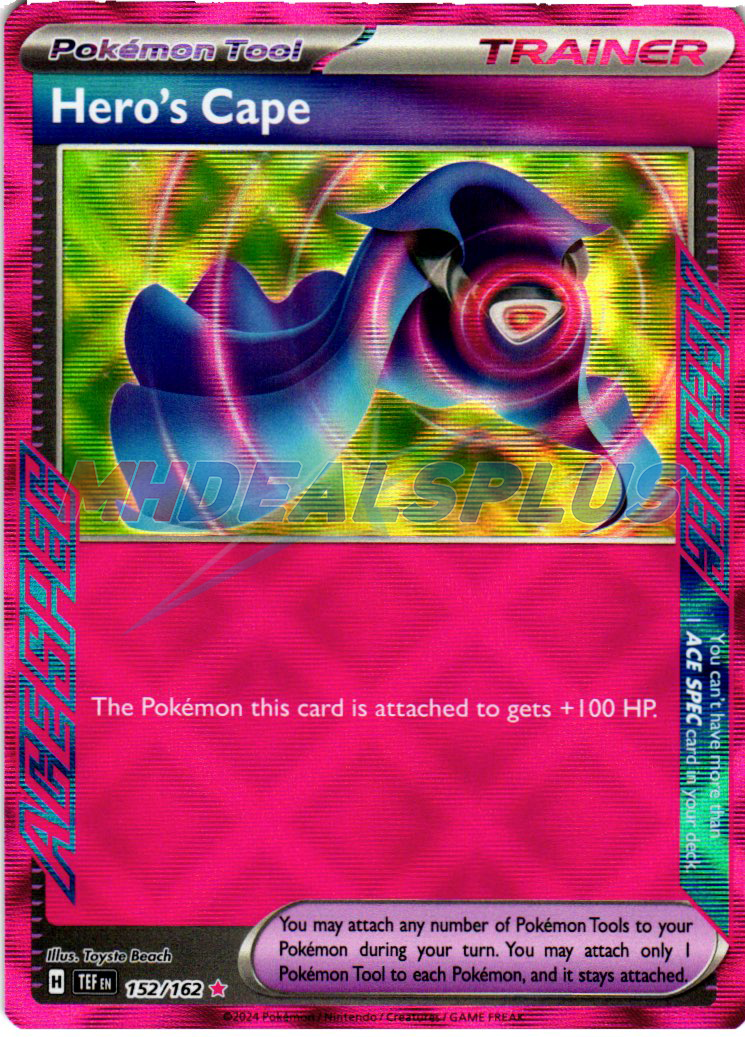 NM Pokemon Temporal Forces Hero's Cape ACE SPEC Rare 152 #152/162 | eBay