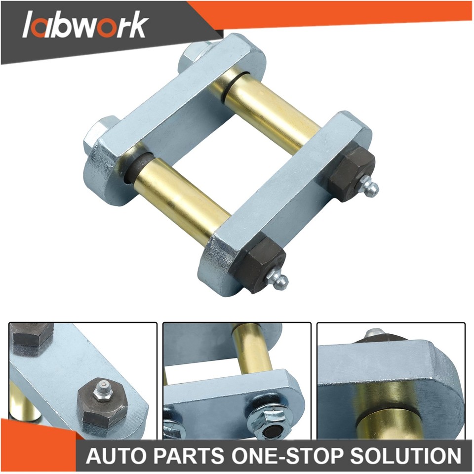 Labwork Heavy Duty Trailer Shackle Kit 2.25" Shackles Tandem Axle For ...