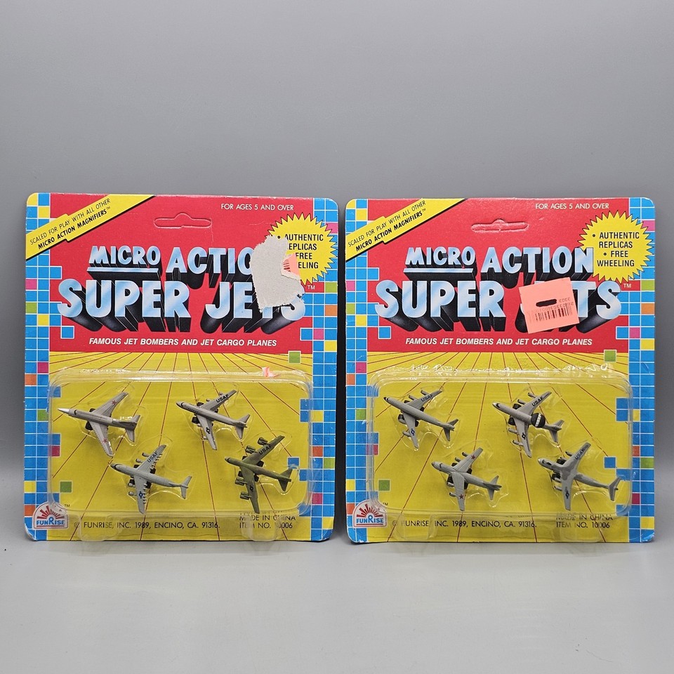 Vintage Funrise Micro Action Super Jets Micro Planes New Sealed See ...