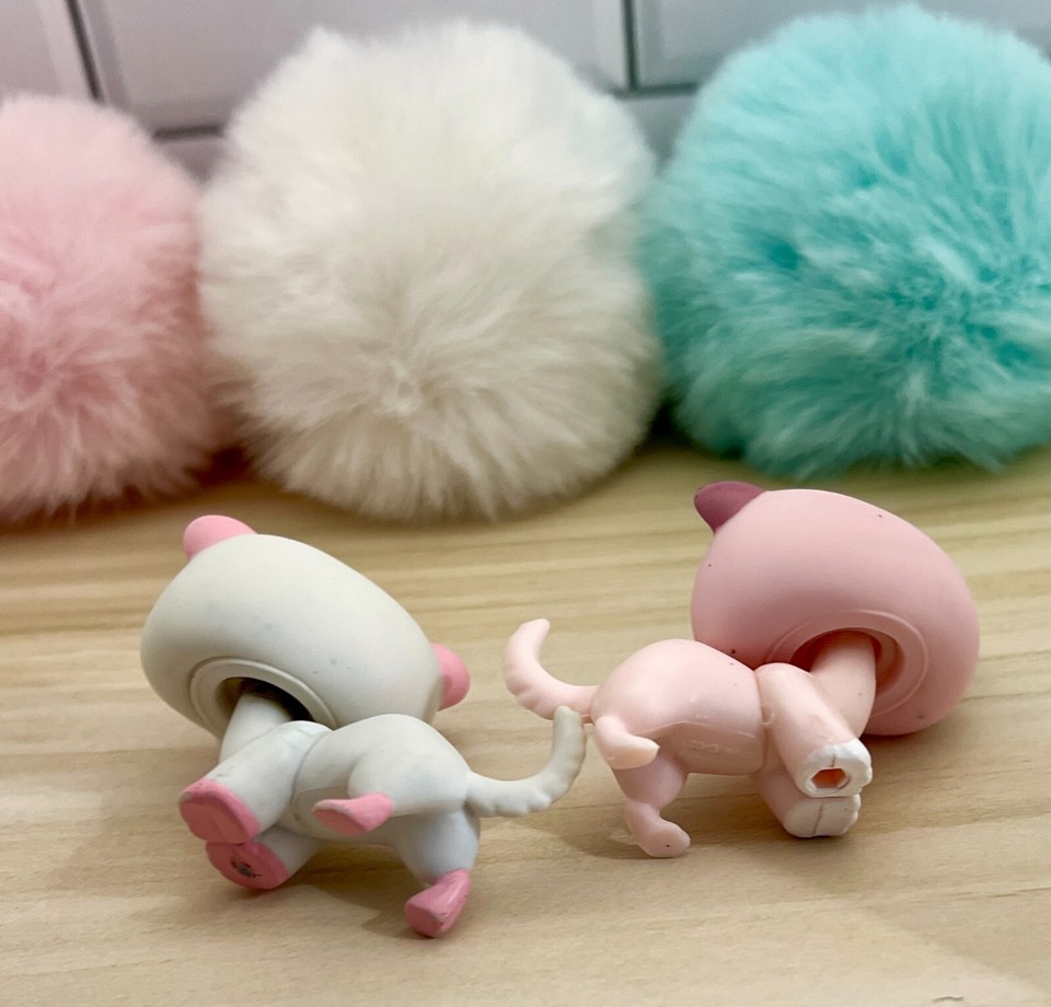 Littlest Pet Shop LPS Cute Ferret Twins Pink White 1624 520 Accessories ...