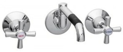 Raymor EASY CLEAN LAUNDRY SET 150mm Arm, Cross Handle, Jumper Valve ...