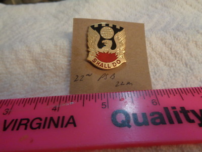 22nd Personnel Service Battalion 22M Unit Crest, DI, DUI (DRAW#X14) | eBay