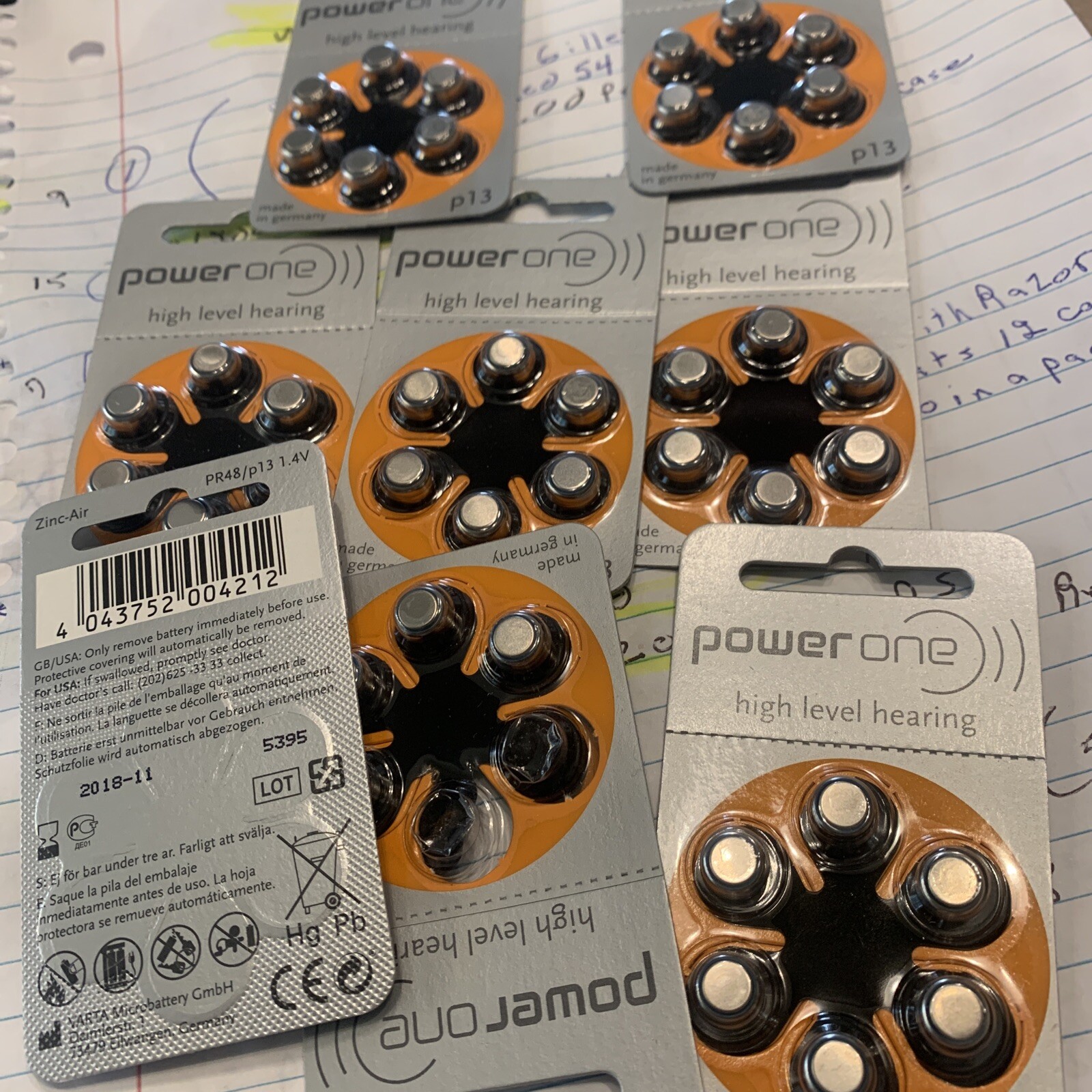 power one p13 hearing aid batteries Times 7 Packs | eBay