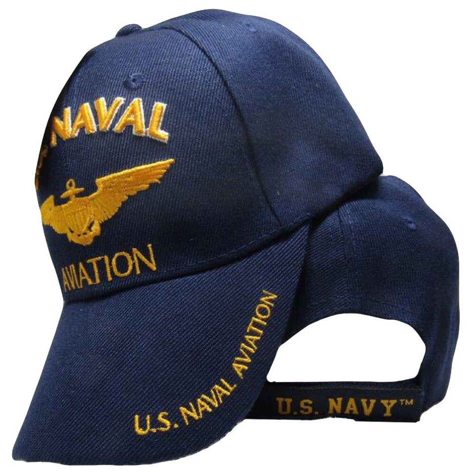 U.S. Navy Naval Aviation Navy Blue Cap Hat (OFFICIALLY LICENSED BY THE ...