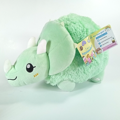 Squishable Dinosaur Mini Triceratops Mint Gree Plush Toy With Tags! 13" x 7' | eBay