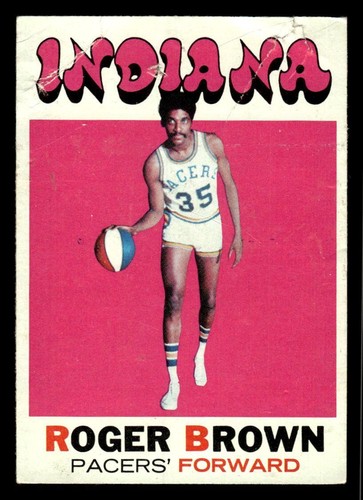 1971 TOPPS ROGER BROWN 225 POOR RC BASKETBALL INDIANA PACERS | eBay