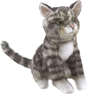 Mini Tabby Cat Finger Puppet 6 inches | eBay