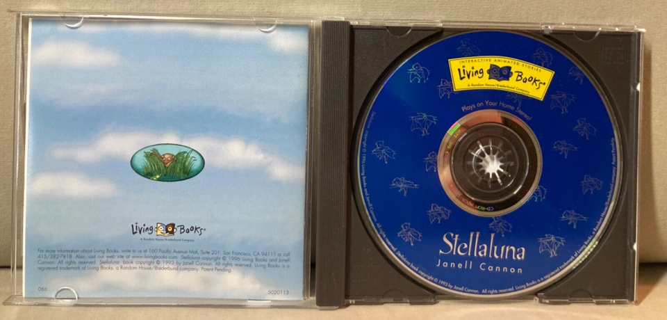 Stellaluna CD-ROM Living Books PC Game 1996 VTG Win/Mac Interactive Bat ...