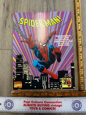 Vintage Marvel Comic Store Display Spider-Man 30th Anniversary ...