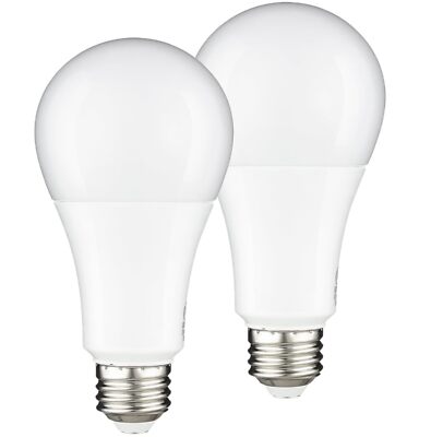 2Pack 3 Way LED Light Bulb, 6W 12W 19W (60W 75W 125W), 5000K, E26, A21 ...