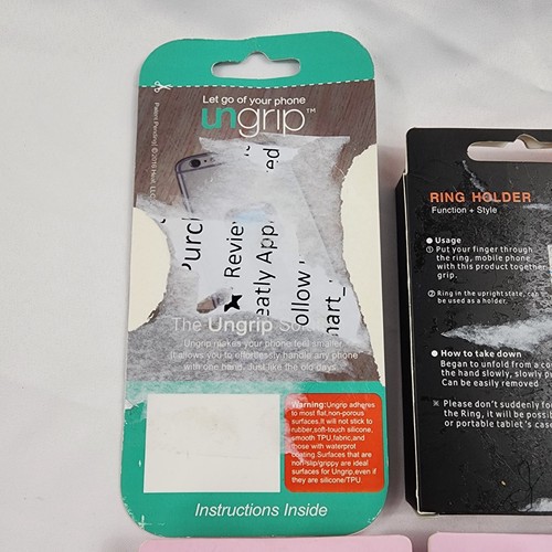Finger Grip Anti Fall Strap Phone Holder Lot Replaceable UnGrip ...