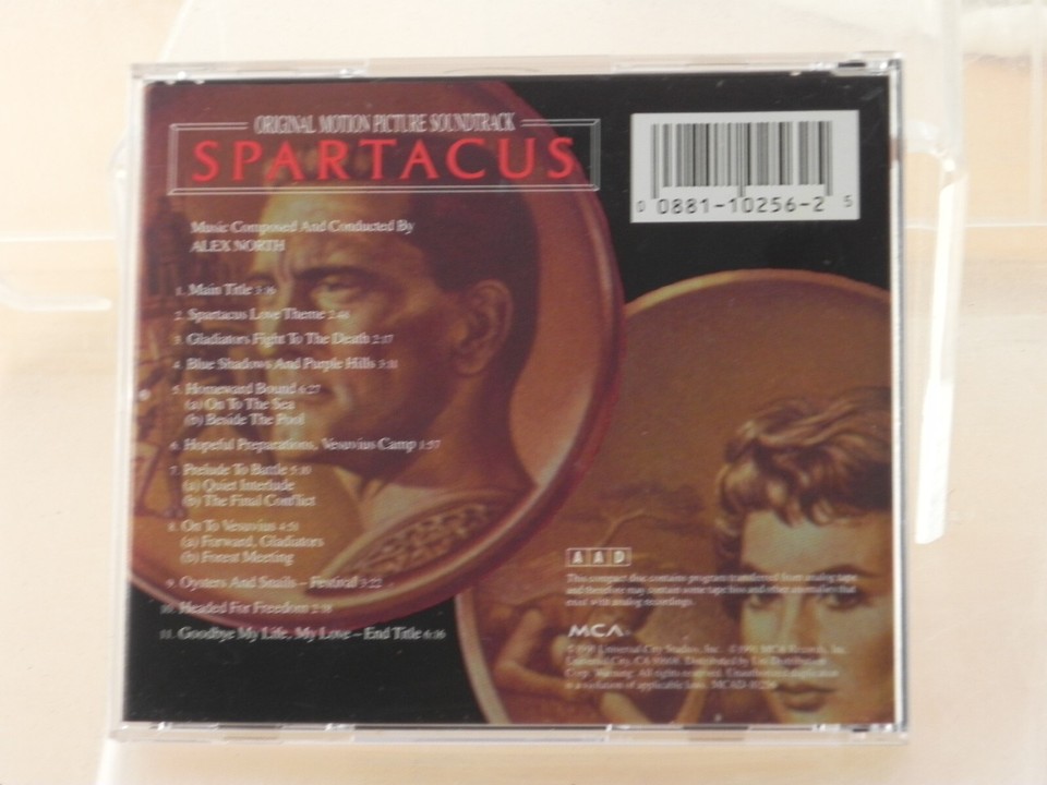 Spartacus [Original Motion Picture Soundtrack] by Alex North (CD, May ...