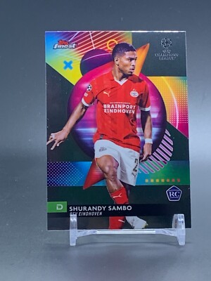 2023-24 Topps Finest UEFA #89 SHURANDY SAMBO PSV Eindhoven RC | eBay