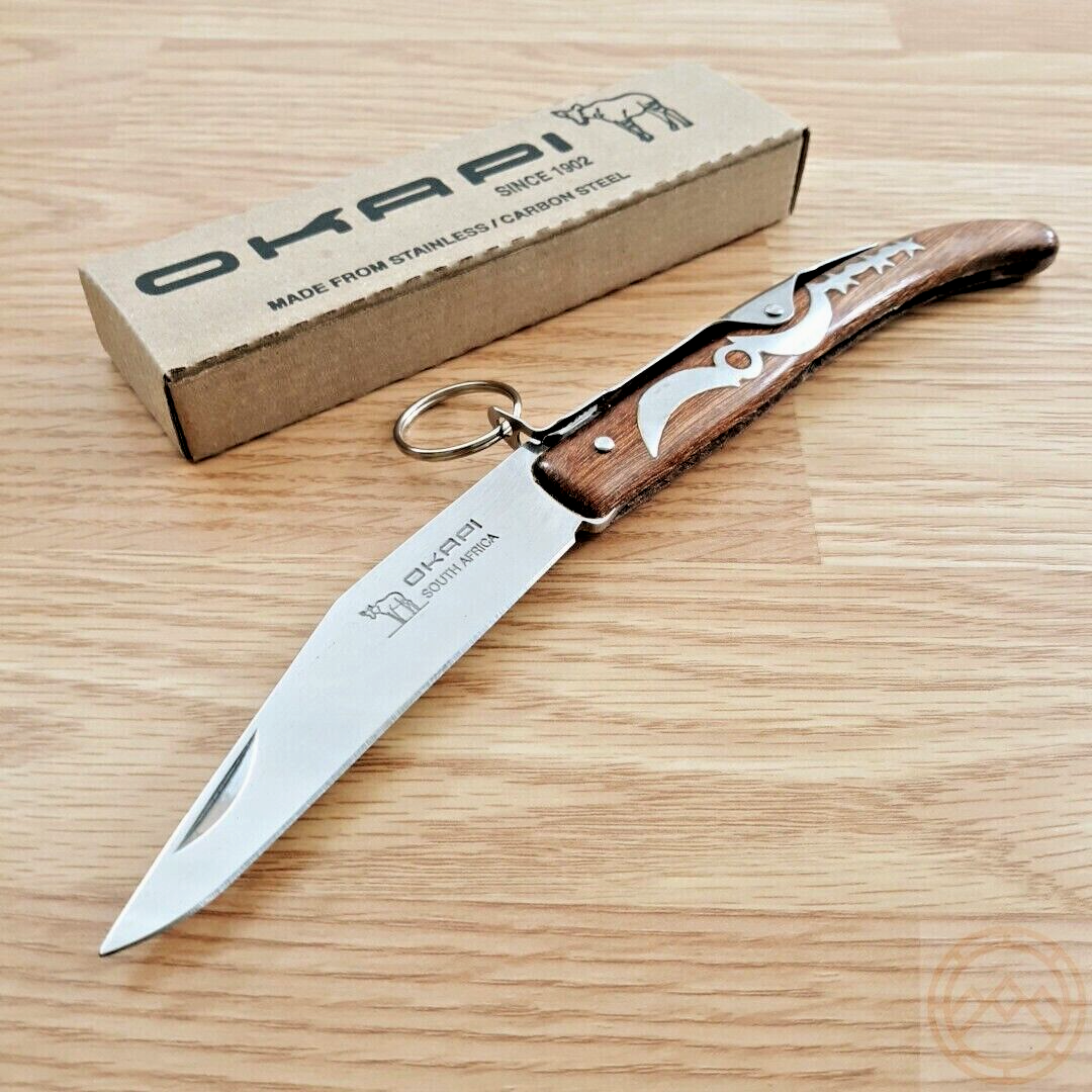 Okapi Knife 5 Star Okapi Keyring Lock Knife 4" Carbon Steel Blade