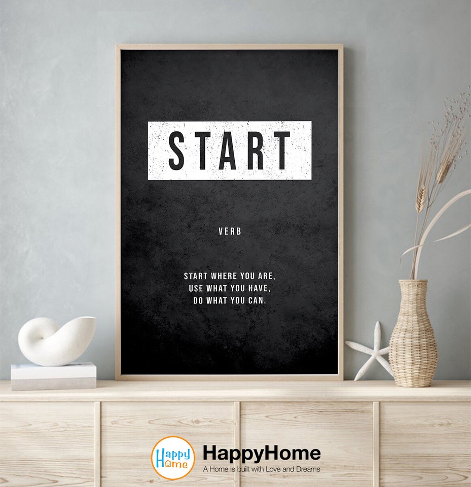 Start Definition Poster Motivational Inspirational Wall Art Print ...