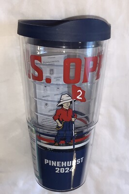 2024 US Open Tervis Tumbler Pinehurst golf 24 oz with lid large pga new ...