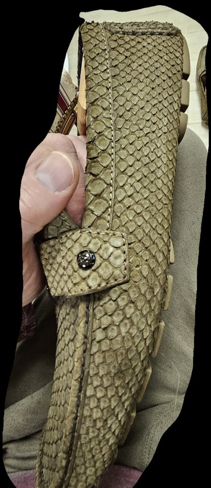 Louis Vuitton Python Snakeskin Shoes Light Green US13 Handmade Italy ...