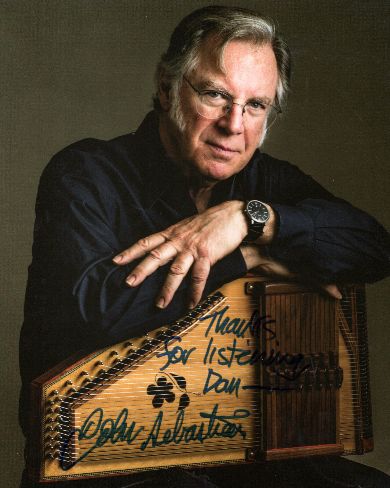 JOHN SEBASTIAN HAND SIGNED 8x10 COLOR PHOTO+COA LOVIN SPOONFUL TO DAN ...