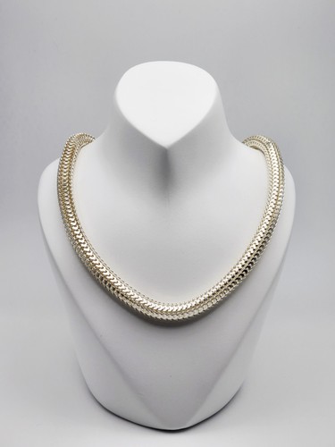 Stars & Stripes Sterling Silver Thick Hollow Snake Chain 18" | eBay