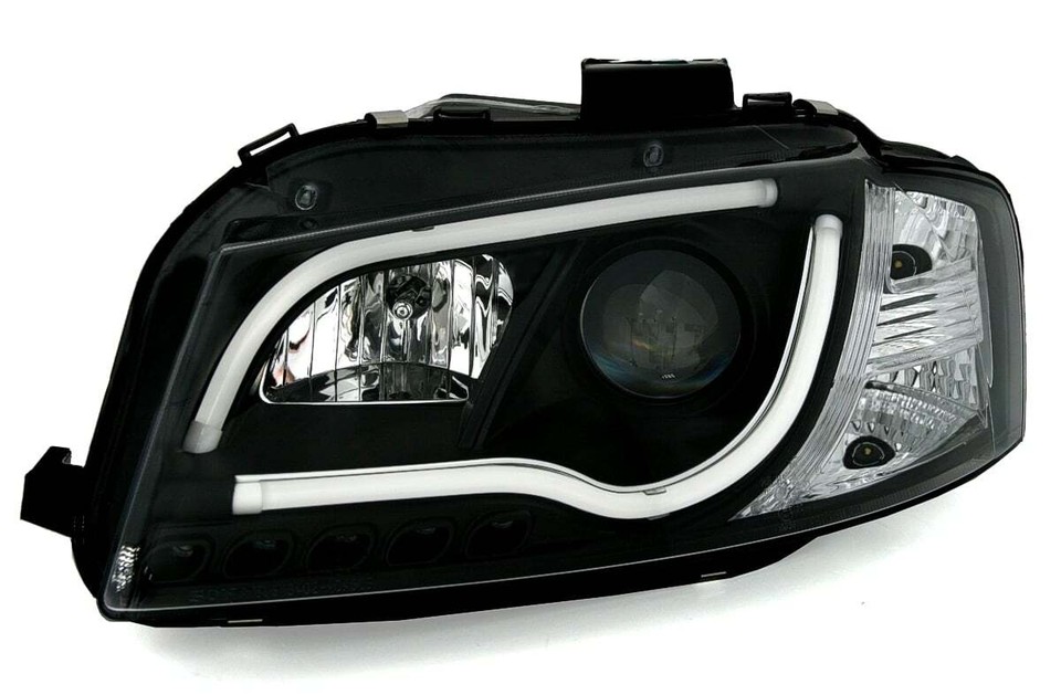 Phares avants LED LTI LIGHT TUBE Intérieur for AUDI A3 8P 03-08 Noir ...