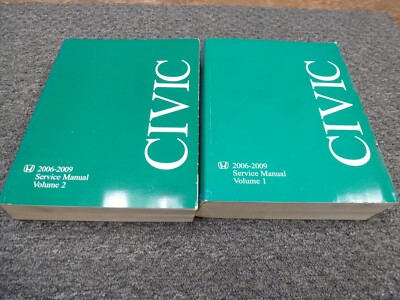 2006-2009 Honda Civic Shop Service Repair Manual Set DX LX EX-L Si GX ...