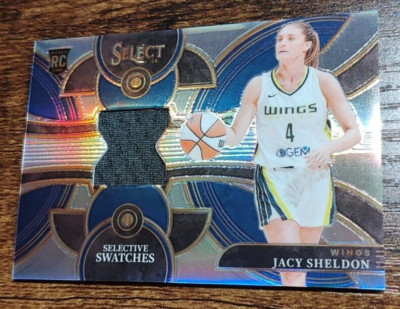 2024 Select WNBA Jacy Sheldon Selective Swatches Patch Silver RC | eBay