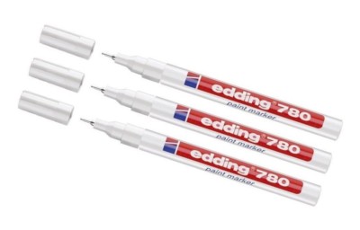 3 x Edding 780 Lackmarker, Lackmalstift Lackstift 0,8 mm weiß | eBay.de