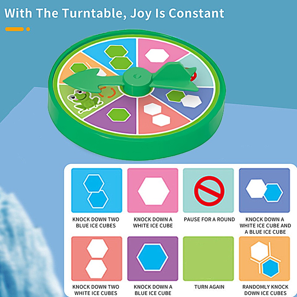 Ice Breaking Game Save Frog Knock Ice Block Toy Preschool Game, Board ...