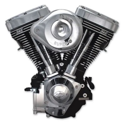 Ultima 100 Ci Black And Polished El Bruto Motorcycle Engine Full ...