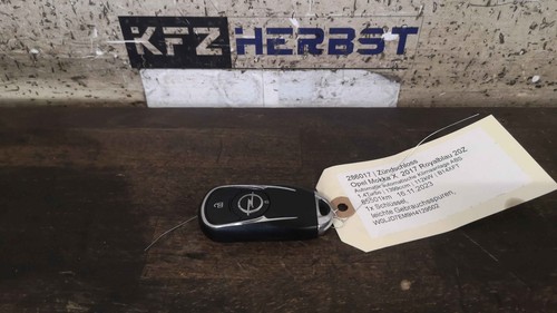 Commutateur d'allumage Opel Mokka X 1x Schl ssel 13508410 1.4Turbo 112kW B14XFT | eBay