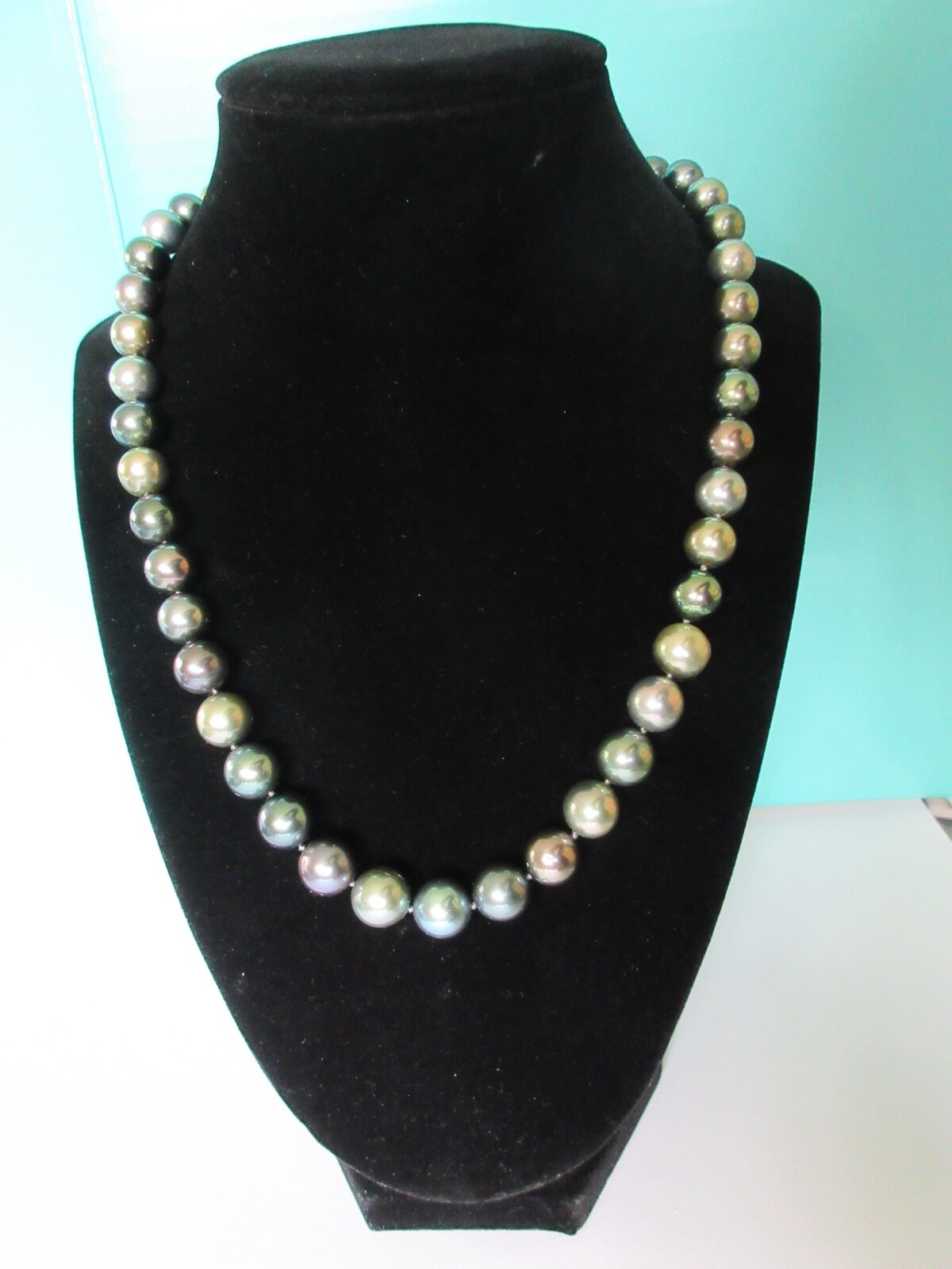 IRIDESSE By TIFFANY & CO TAHITIAN PEARL NECKLACE 20" 2 Clasps ORIG ...