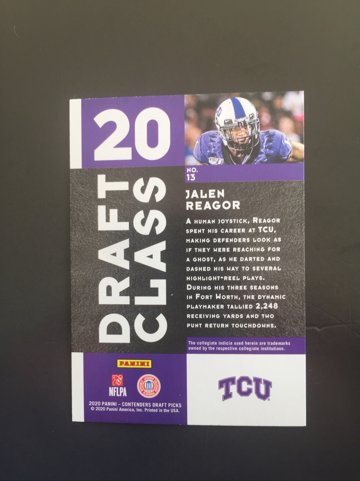 2020 Panini Contenders Draft Picks - Draft Class #13 Jalen Reagor (RC ...