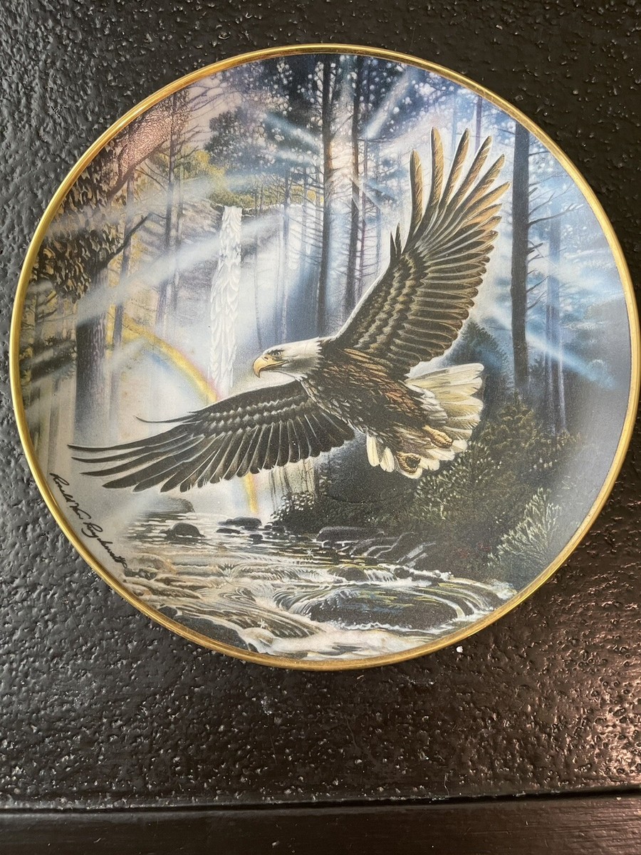 Collector Eagle Plates 1985 Limited Edition COURTSHIP FLIGHT Eagles