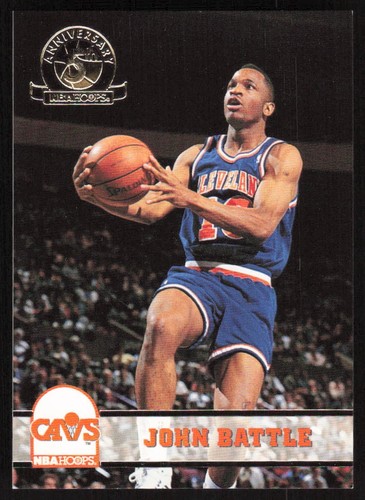 1993-94 Hoops Fifth Anniversary Gold John Battle #35 Cleveland ...
