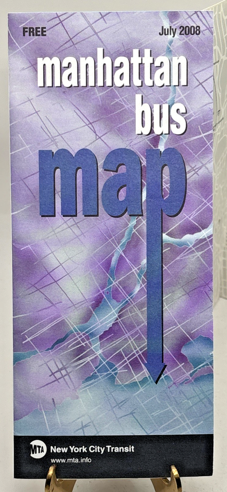 1990 & 2008 New York City Street & Subway Bus Wallet Map Lot of 4 MTA ...