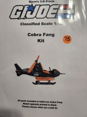 GI Joe 1:12 Classified Cobra FANG Helicopter KIT | eBay