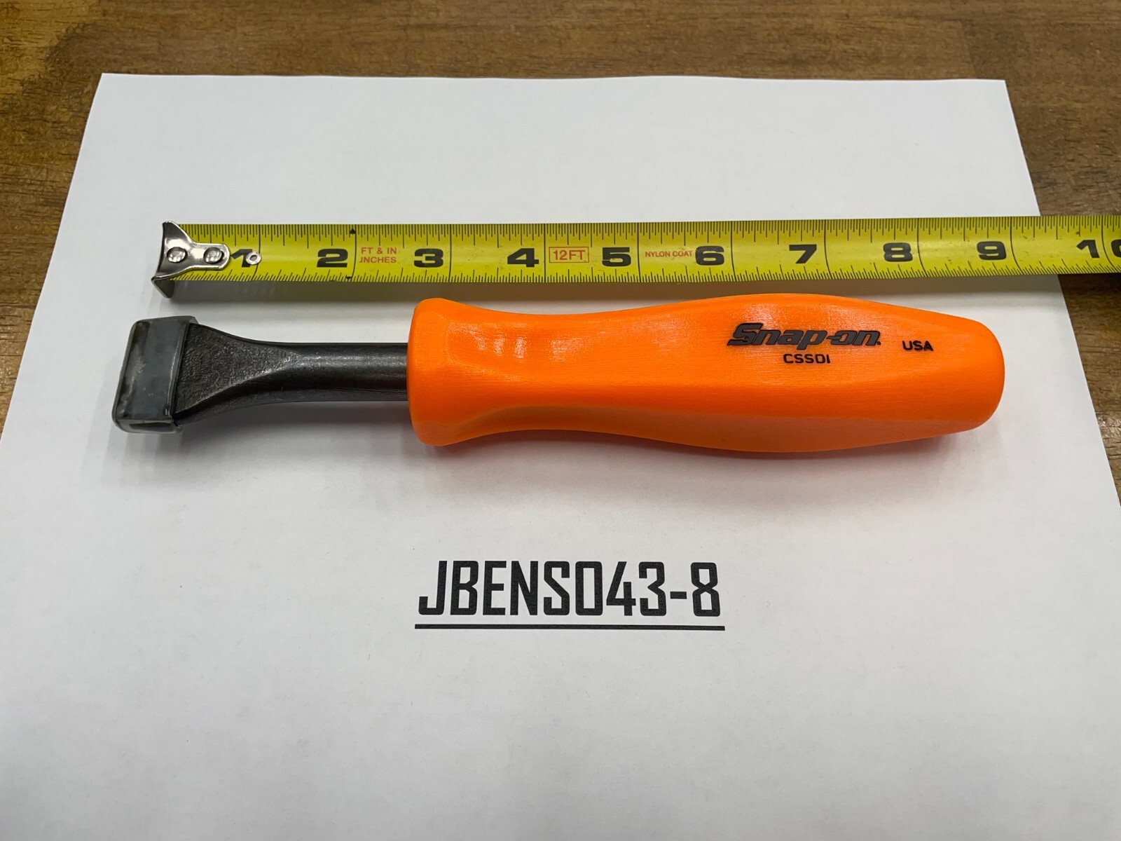 Snap-on Tools USA NEW ORANGE Hard Grip 1" Heavy-Duty Carbide Scraper ...