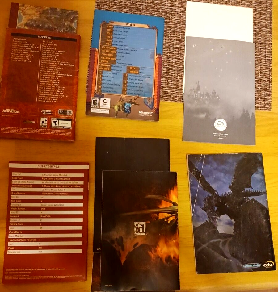 PC Game Players Guide Books, Manual, Strategy Guide Books Lot Of 6 ...