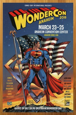 2018 WonderCon Anaheim Print Ad/Poster Dan Jurgens Superman Comic Con ...