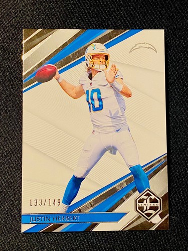 2021 Panini Limited Justin Herbert Silver Spotlight /149 CHARGERS #98 ...