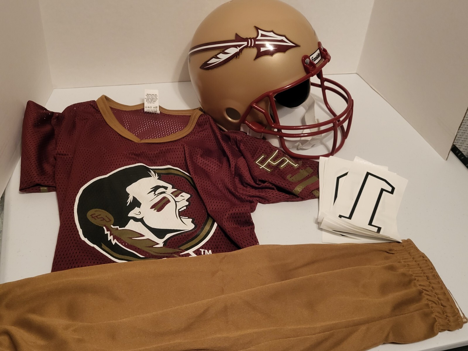 Franklin Sports Collegiate Uniform Set Helmet, Jersey, Pants FSU ...