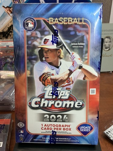 2024 Topps Chrome Update Series Baseball Hobby Box - Factory Sealed ...
