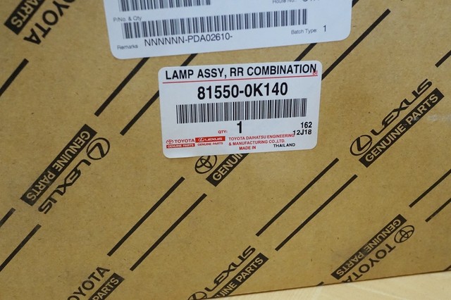 815500K140 Genuine Toyota Lamp ASSY Rear Combination RH 81550-0k140 for ...