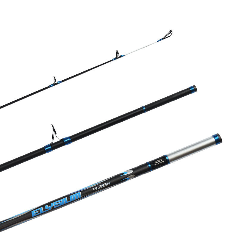 Surf Casting Fishing Rod 3-Piece Carbon Fiber Travel Rod Portable~15 ft ...