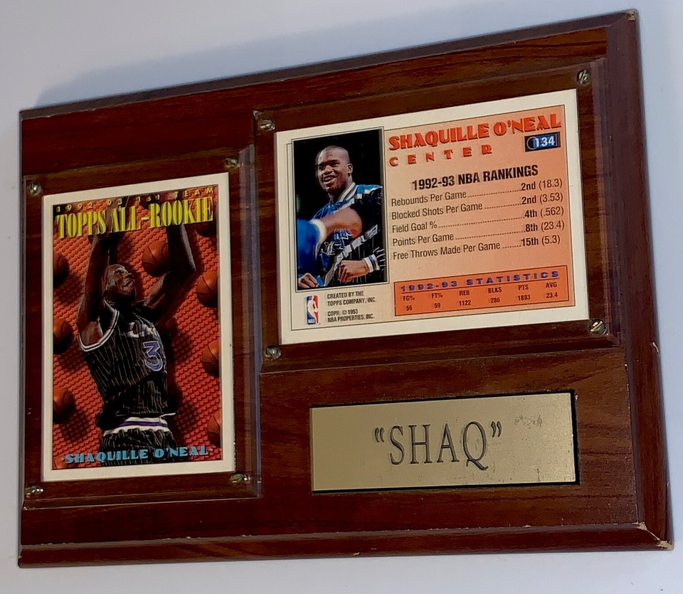 Shaquille O'Neal Topps All-Rookie 92-93 1st Team & Topps # 134 on “SHAQ ...