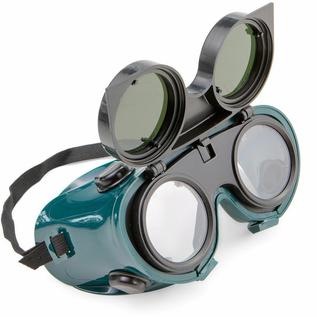 New Welding Cutting Goggles Flip Up Grinding Safety Glasses Dark Green ...