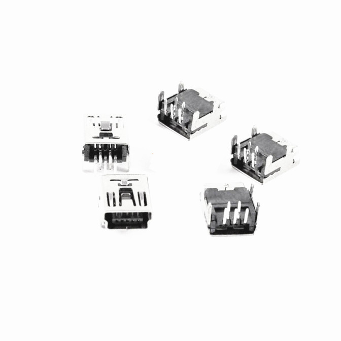 10Pcs Mini USB Type B 5-Pin Female Socket Right Angle DIP Jack ...