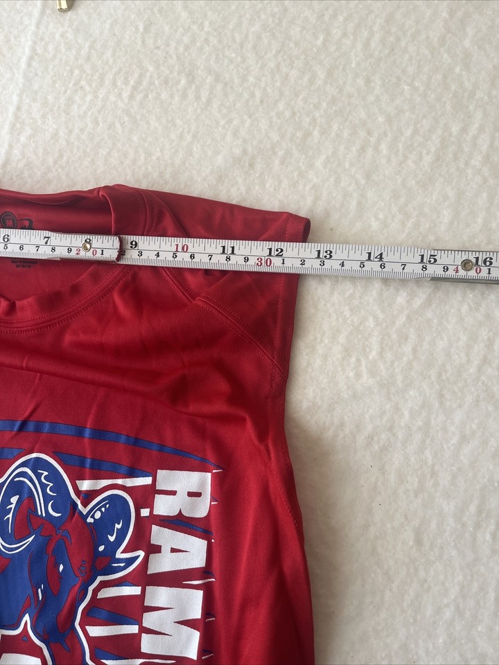 Badger Sports Youth M Tank Red Rams Cool Moisture Wicking Antibacterial ...