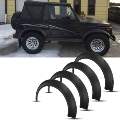 4.5" Car Fender Flares Flexible Wide Wheel Arches Fits Suzuki Samurai ...