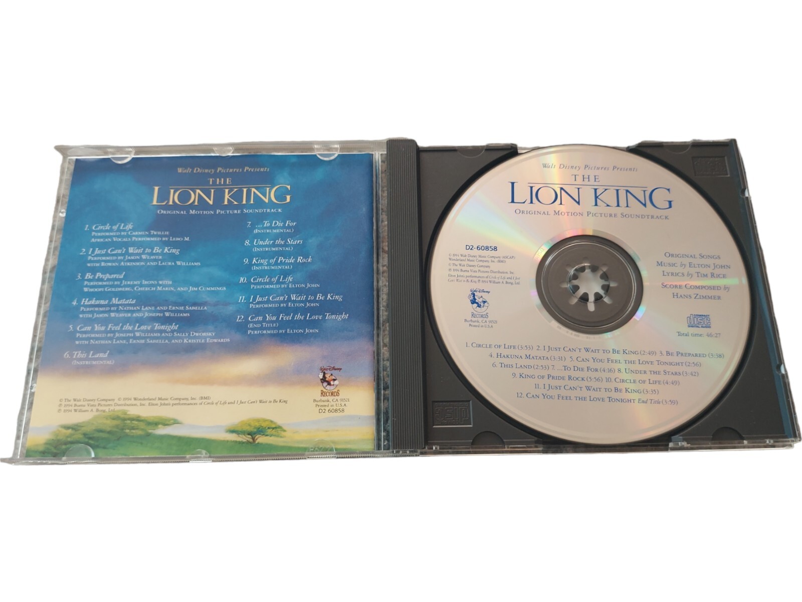 THE LION KING and ALADDIN - Original Disney Soundtrack CD's 50086085873 ...